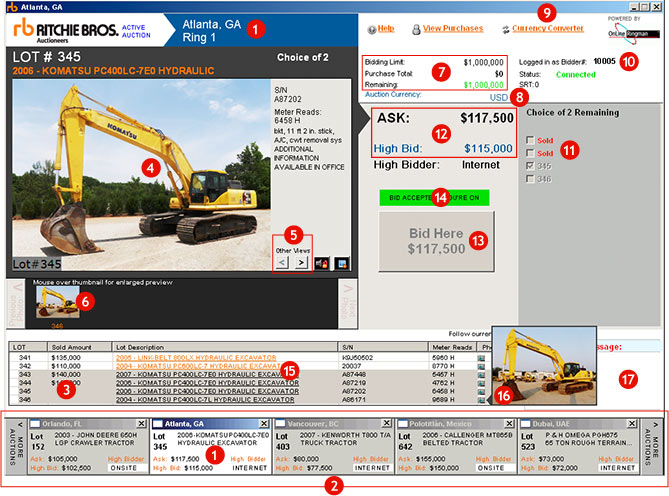 Online bidding: Our online bidding interface | Ritchie Bros. Auctioneers
