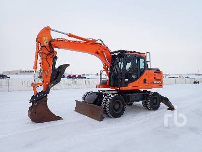 2013 DOOSAN DX140W 4x4 Mobile Excavator