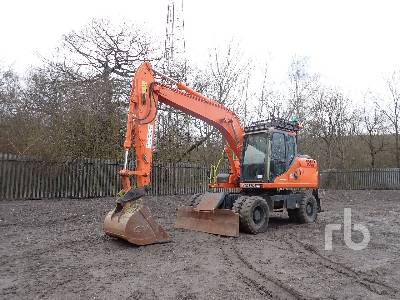 2011 DOOSAN DX140W 4x4 Mobile Excavator