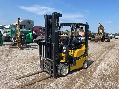 Yale 4550 lb LPG Pneumatic Tire Forklift