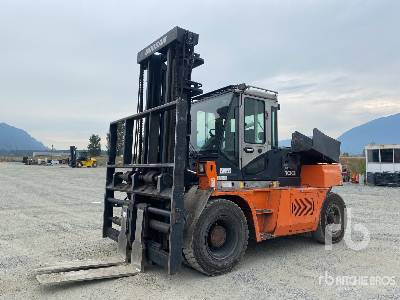 2016 Doosan D100S-7 19700 lb 4x2 Rough Terrain Forklift
